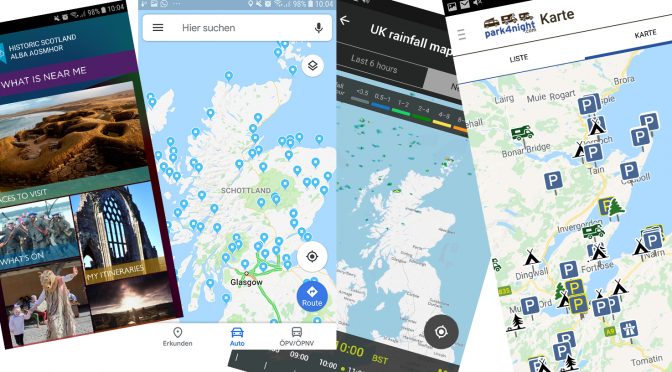 Die wichtigsten Apps für den Wohnmobil-Trip in Schottland